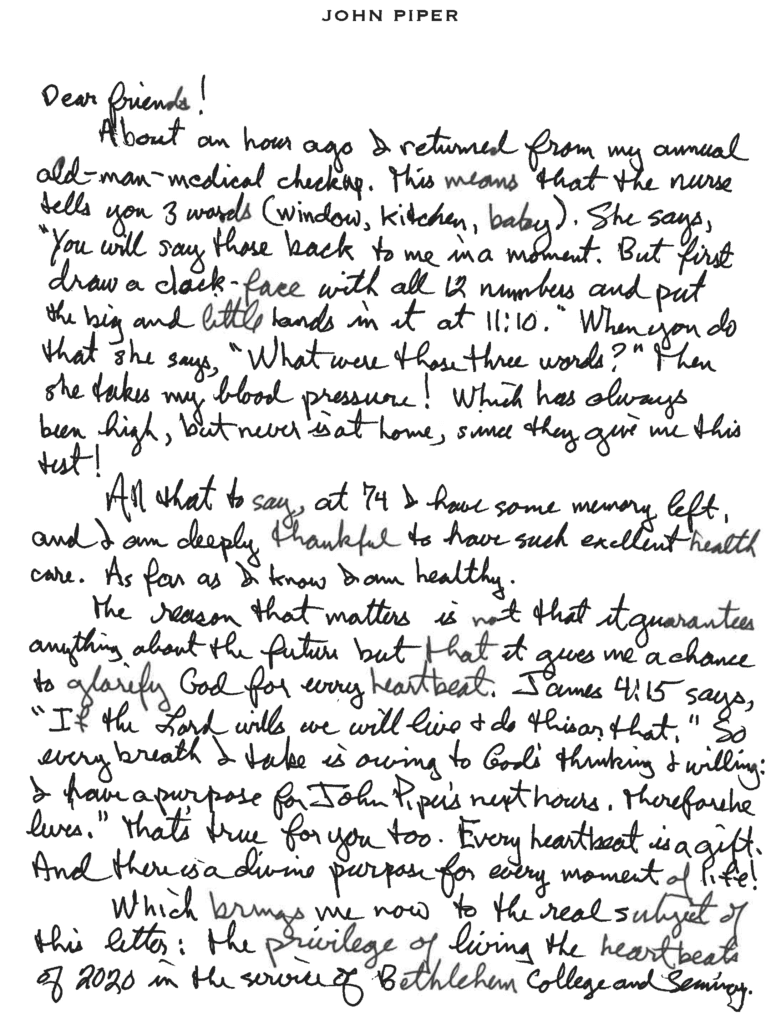 The Lens of God's Providence - Bethlehem College and Seminary